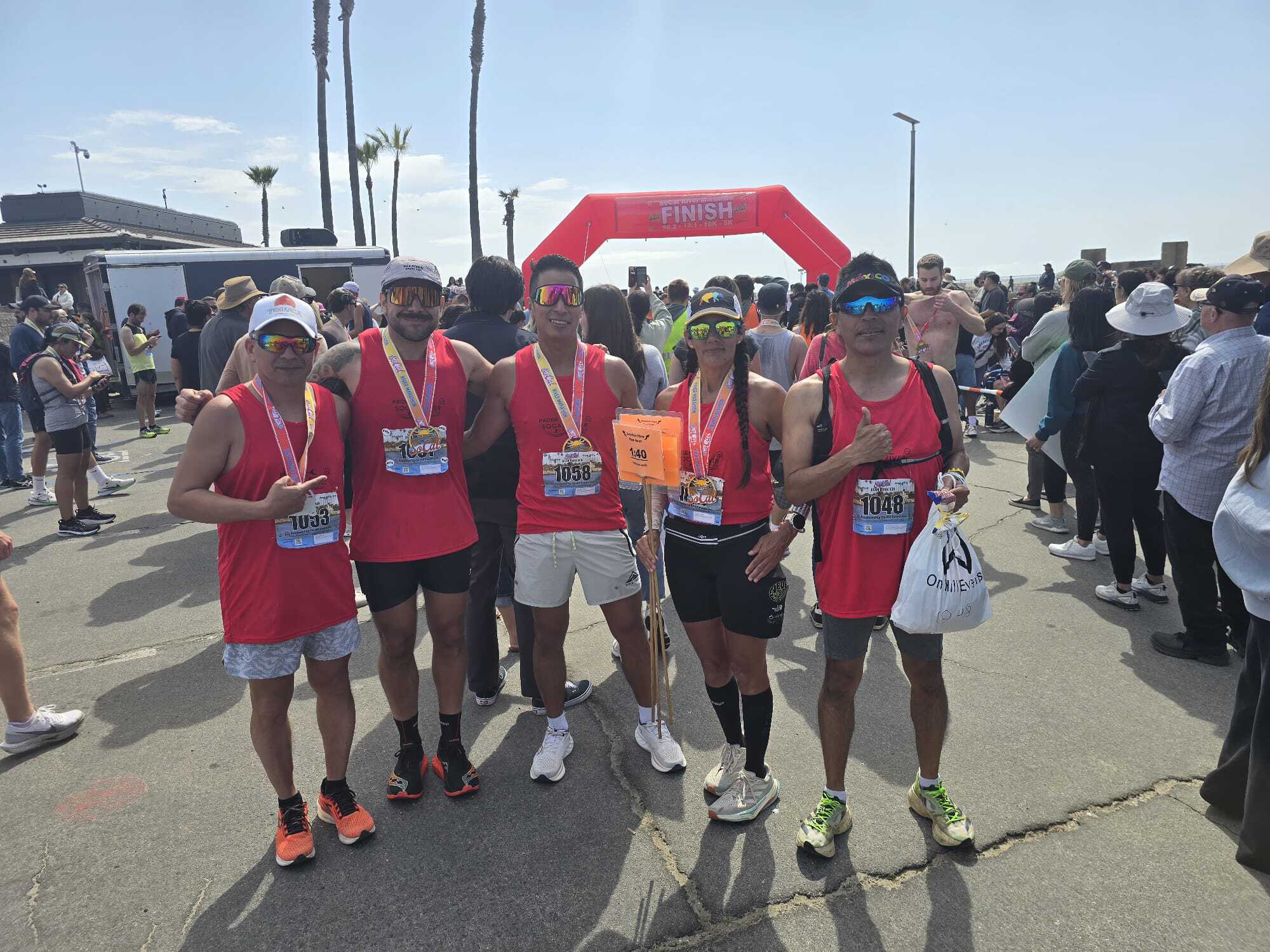 SOCAL River Marathon - 26.2 - 13.1 - 10K - 5K: Finish Line